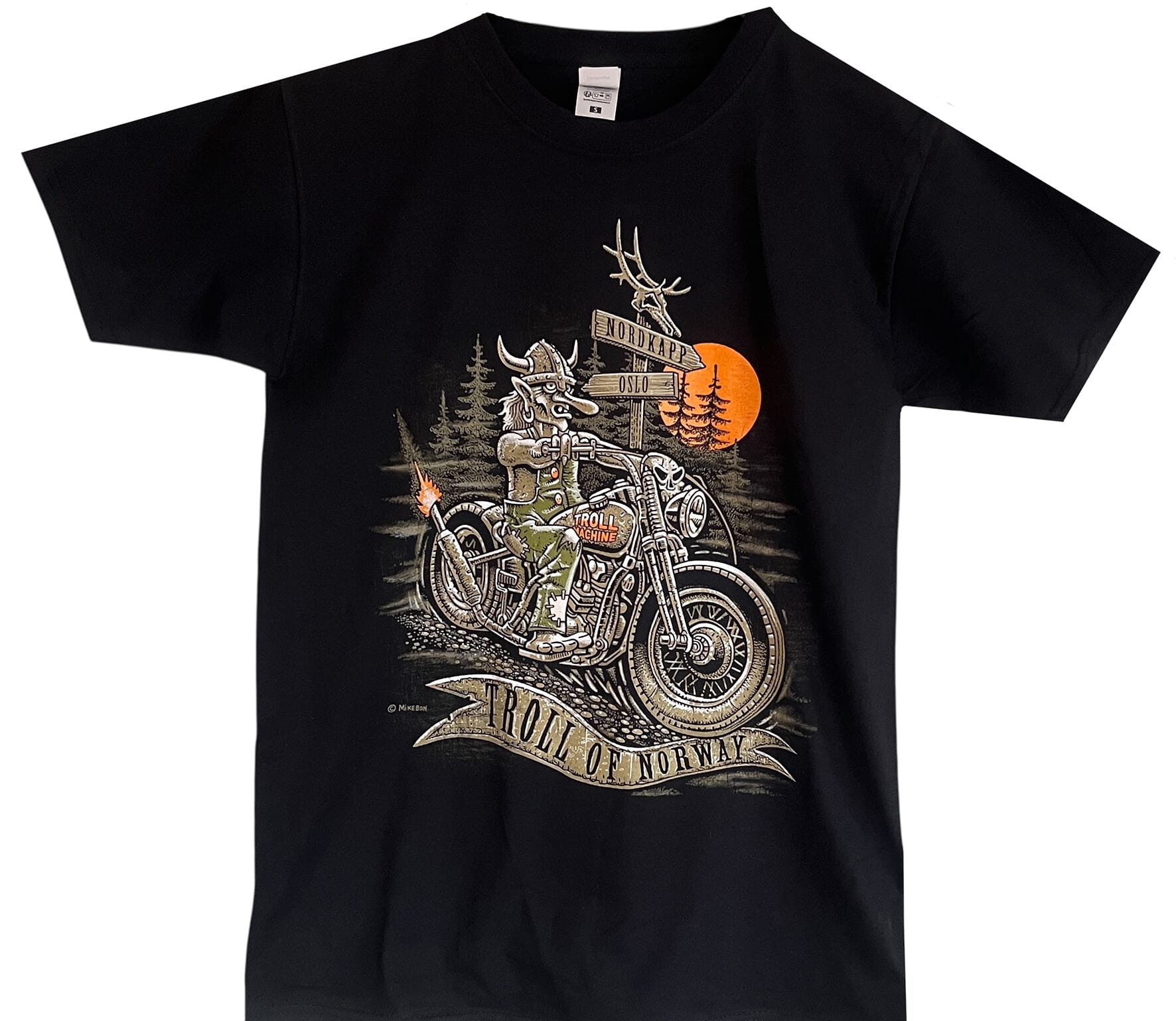T- skjorte Biker Troll - ABC Art Business Collection